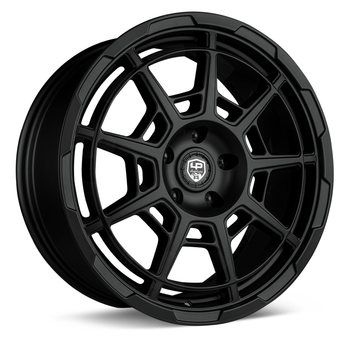 LP Aventure Wheels - LP9 - 19x8 ET35 5x114.3 - Matte Black (56.1mm cen ...